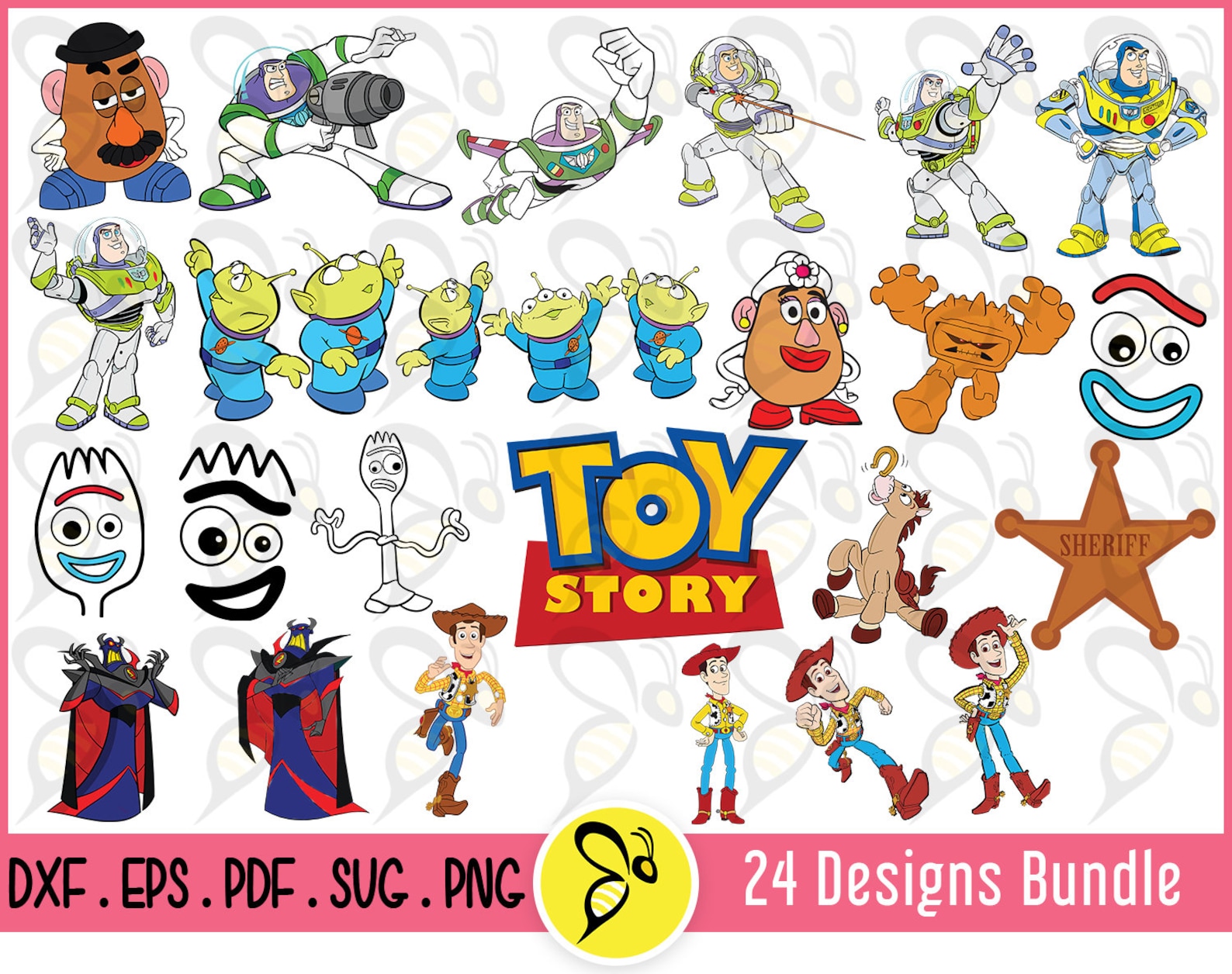 Toy Story SVG Vector Art Designs Bundle Toy Story Logo Vector | Etsy