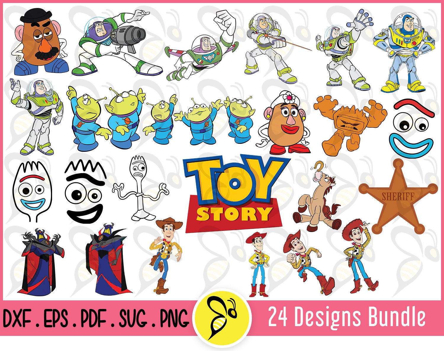 Toy Story SVG Vector Art Designs Bundle Toy Story Logo - Etsy