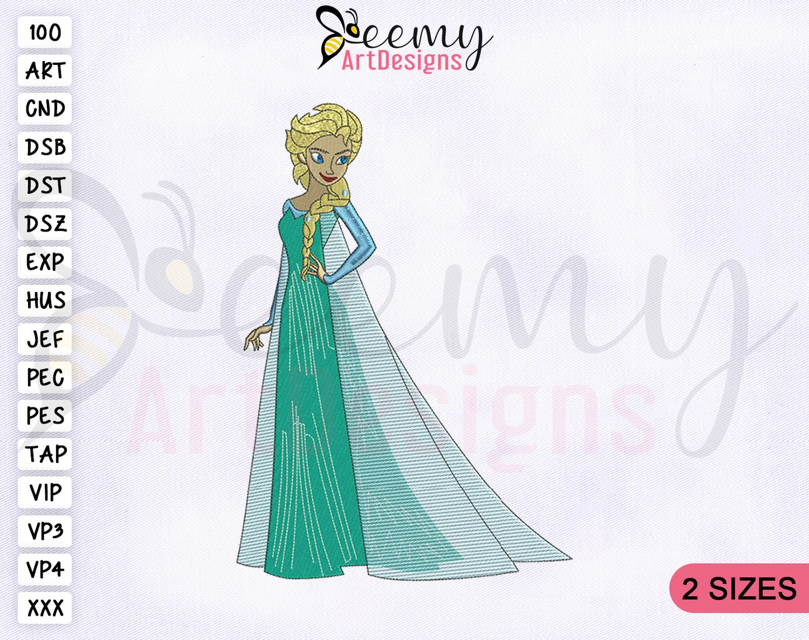 Frozen Embroidery Designs Bundle 2 Sizes EMB Designs Frozen - Etsy