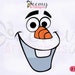 Laughing Olaf Face Embroidery Design Frozen Olaf Face | Etsy