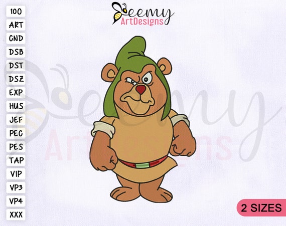 Gruffi Gummi Bears Embroidery Design 4x4 & 5x7 Hoop Gummi | Etsy