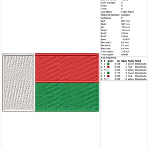 Madagascar Flag Machine Embroidery Design 2.5x2.5 and 4x4 - Etsy