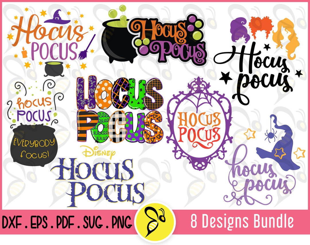 Hocus Pocus SVG Vector Art File Bundle, Hocus Pocus Vector Design ...