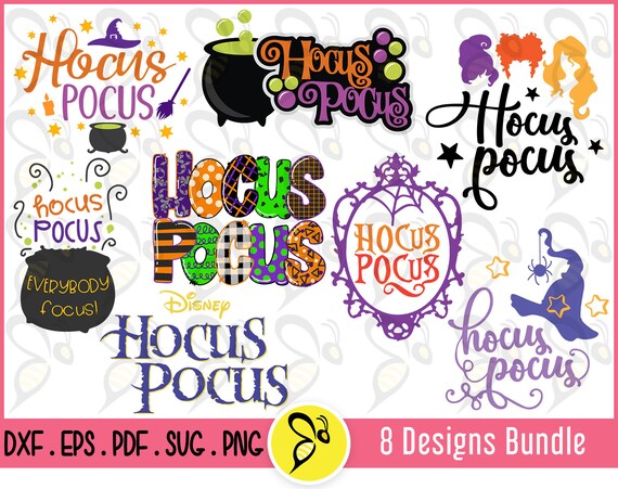 Hocus Pocus SVG Vector Art File Bundle Hocus Pocus Vector | Etsy