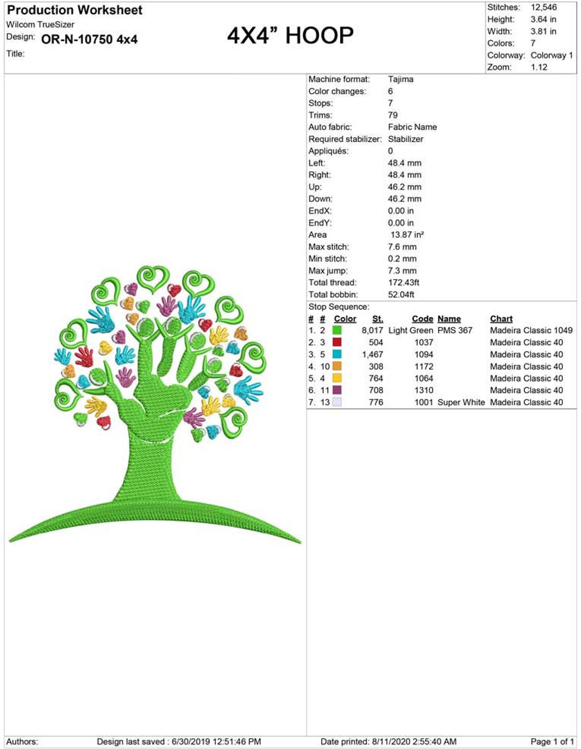 Helping Hands Family Tree Embroidery Design, 4x4 and 5x7 Hoop, Helping ...