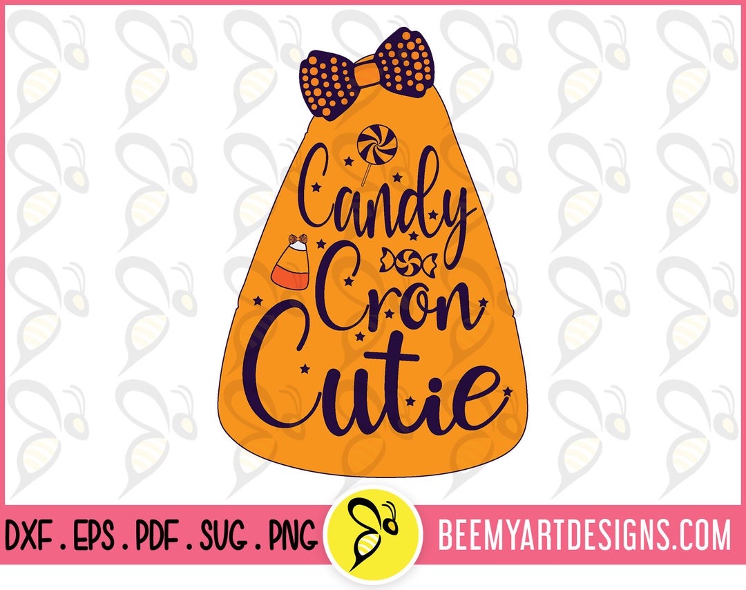 Candy Corn Cutie Vector Art Design File, Halloween Cut File, Candy Corn ...
