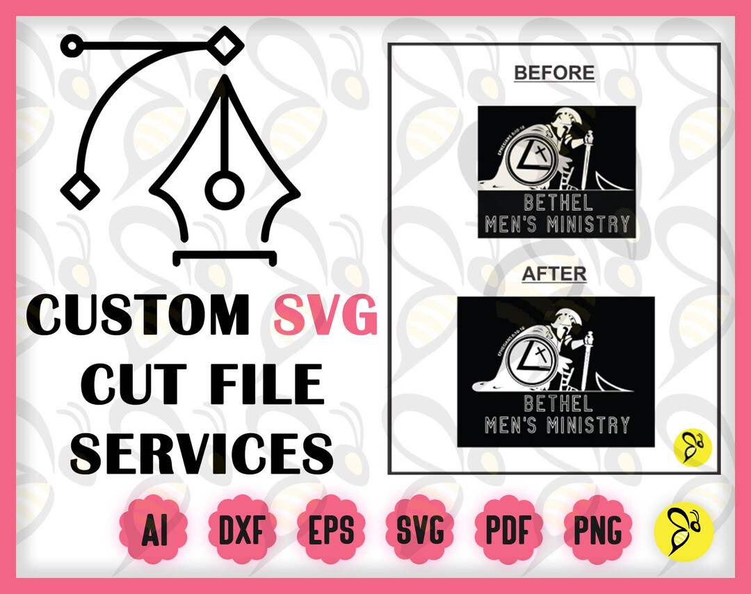 Custom SVG Cut File Services, Convert JPG to Vector, Image to Vector ...