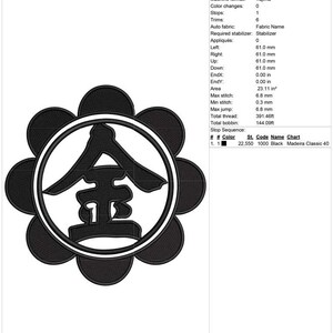 Konko Kyo Faith Symbol Machine Embroidery Design | 4x4 & 5x7 Hoop ...