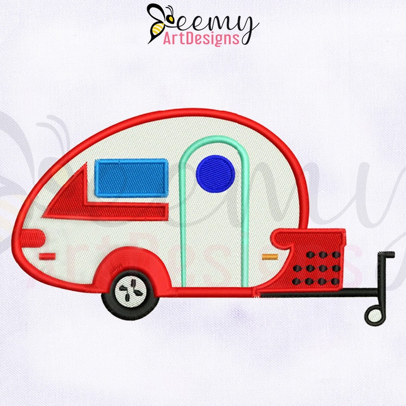 Camper Embroidery - Etsy