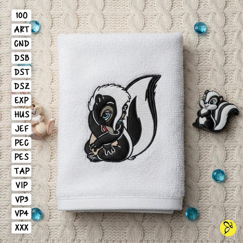 Embroidery Kit Skunk - Etsy