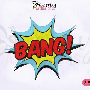 Bang Sign Machine Embroidery Design, 4x4 and 5x7 Hoop, Bang Symbol ...