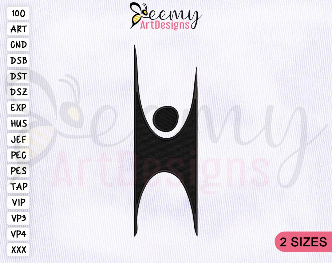 Humanist Emblem of Spirit Machine Embroidery Design | 4x4 and 5x7 Hoop ...