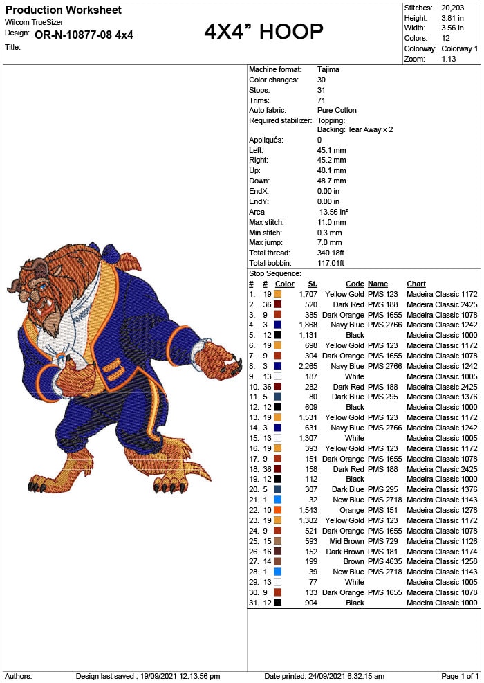 The Beast Beauty and Beast Machine Embroidery Design Beast - Etsy