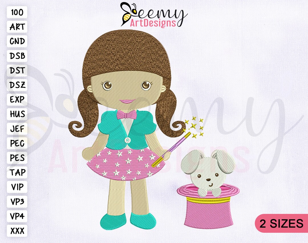 Circo Rosa Machine Embroidery Design | 4x4 Hoop | 5x7 Hoop Embroidery ...