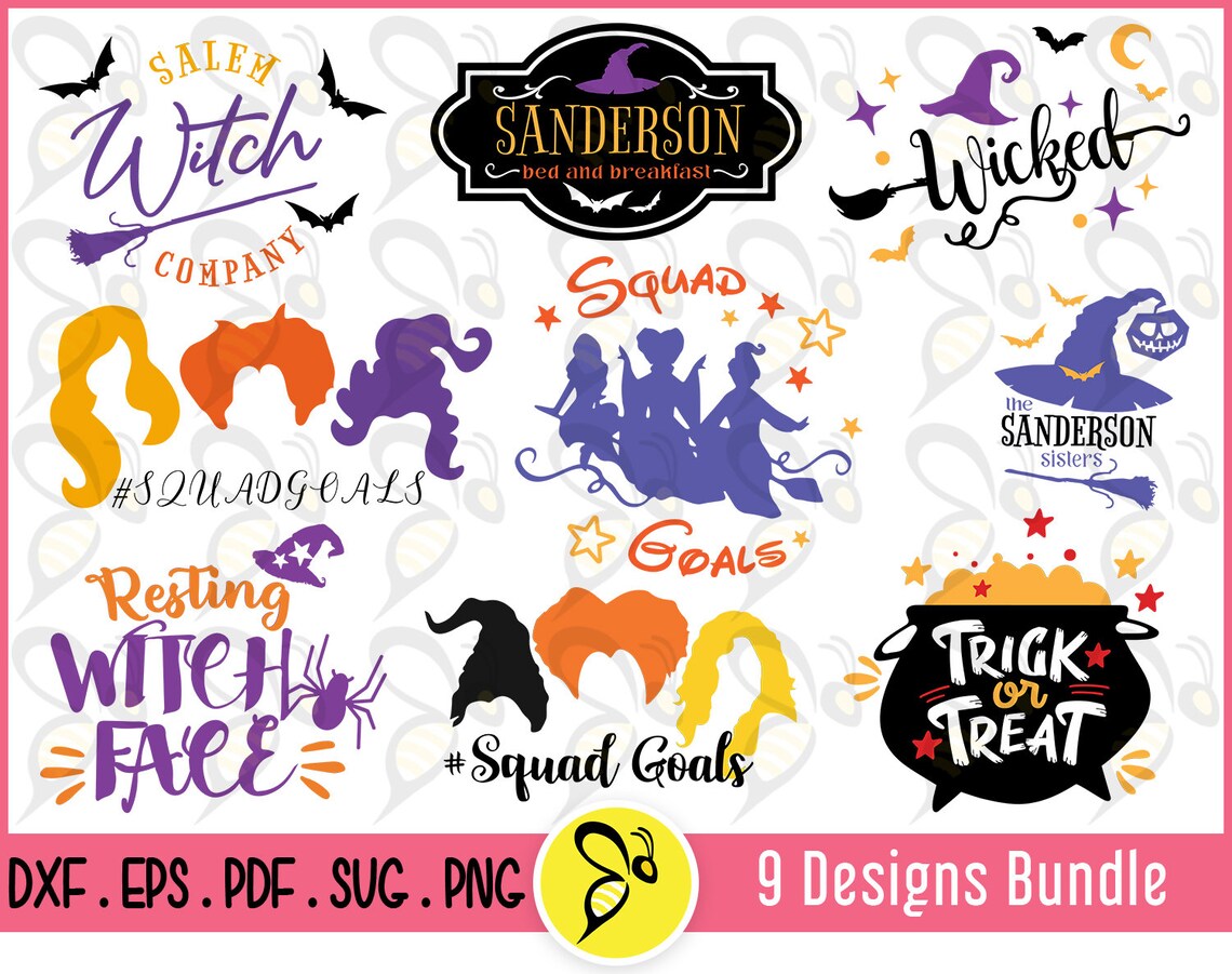 Hocus Pocus Vector Art File Bundle Hocus Pocus Quote Vector | Etsy