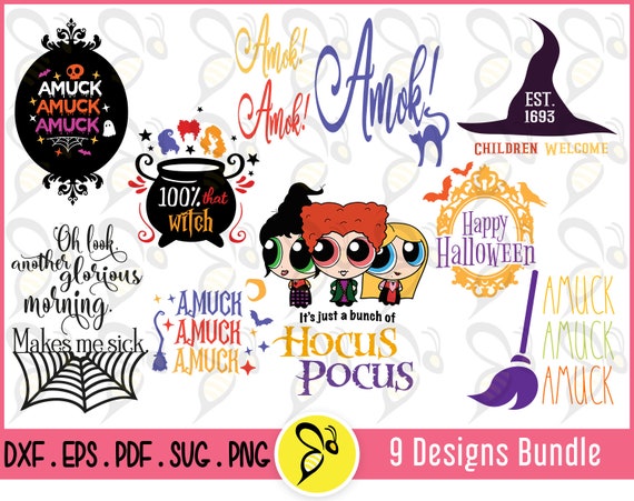 Hocus Pocus SVG Vector Art Design Bundle Hocus Pocus Vector | Etsy