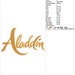 Aladdin Logo Machine Embroidery Design, Logo Embroidery Design, Aladdin ...