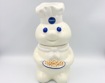 Pillsbury Doughboy poppin Fresh Cookie Jar - Etsy