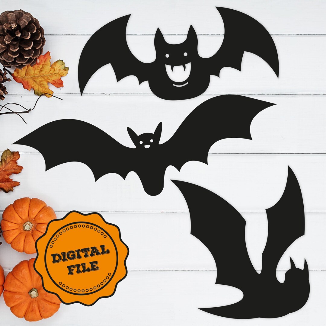 Halloween Bats Printable Banner - Etsy