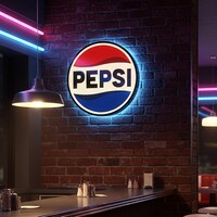 Licensed Pepsi Sign Pepsi Cola Signs Bar Sign Bar Signs Soda Signs Soda ...
