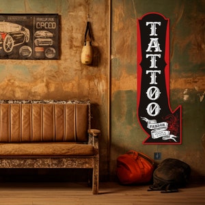 Tattoo Neon Light, Tattoo Neon Sign, Tattoo Shop Decor, Tattoo Light ...