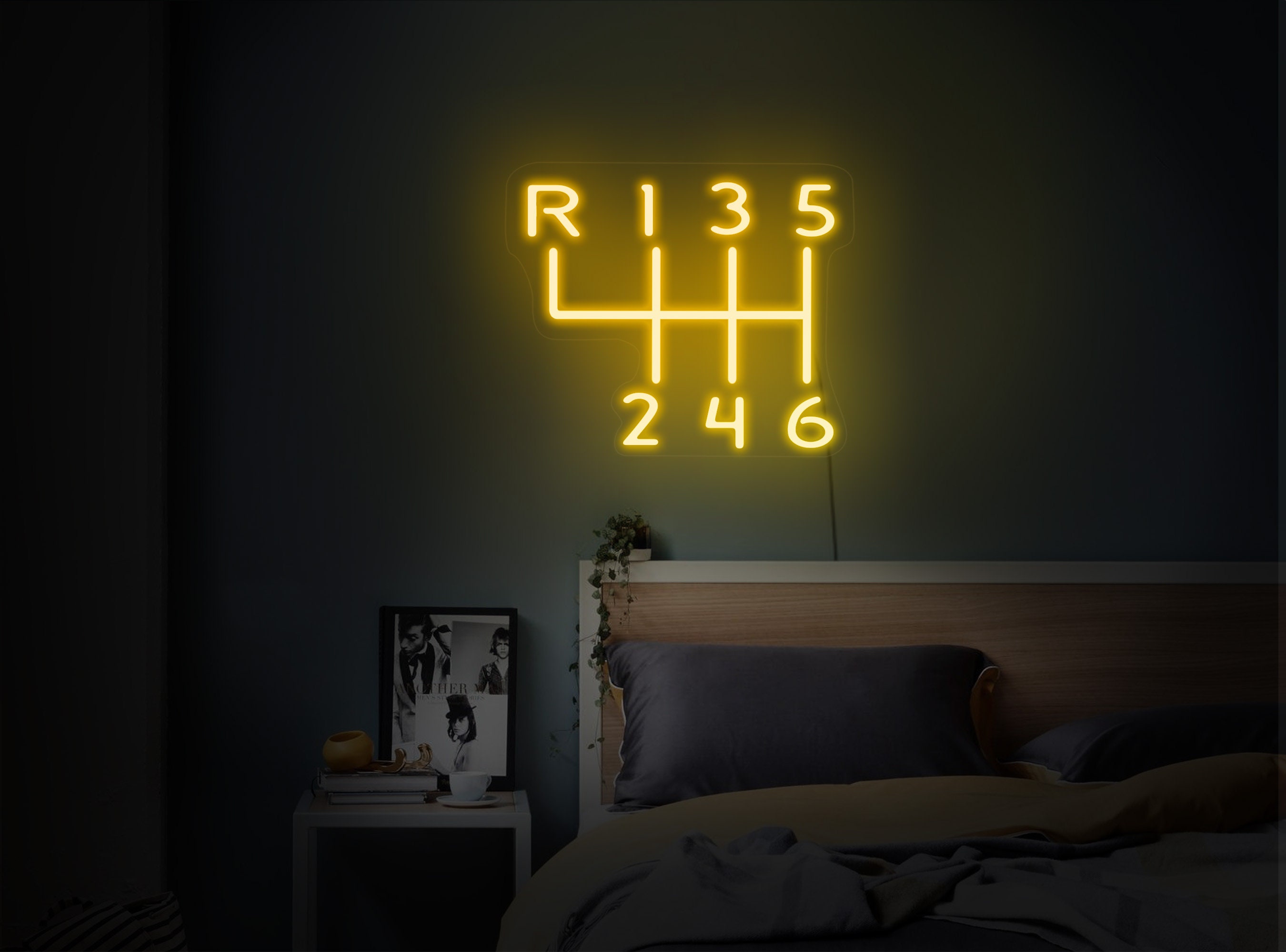 Car Gearbox Neon Signgearbox Neon Signspeed Gear Neon - Etsy