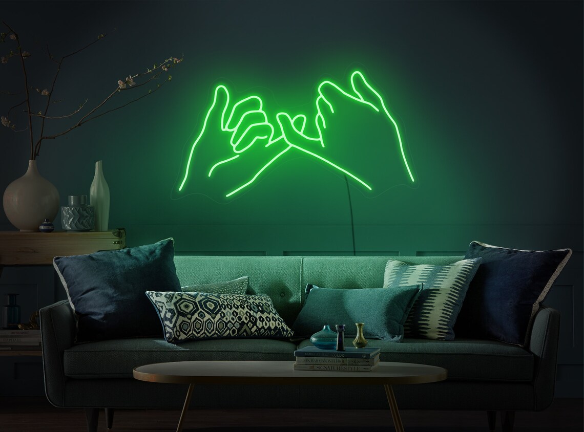 Pinky Promise Neon Signpinky Promise Led Signpinky Promise | Etsy