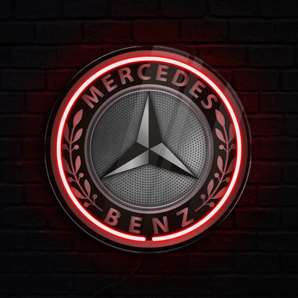 Mercedes Benz Neon Sign - Etsy