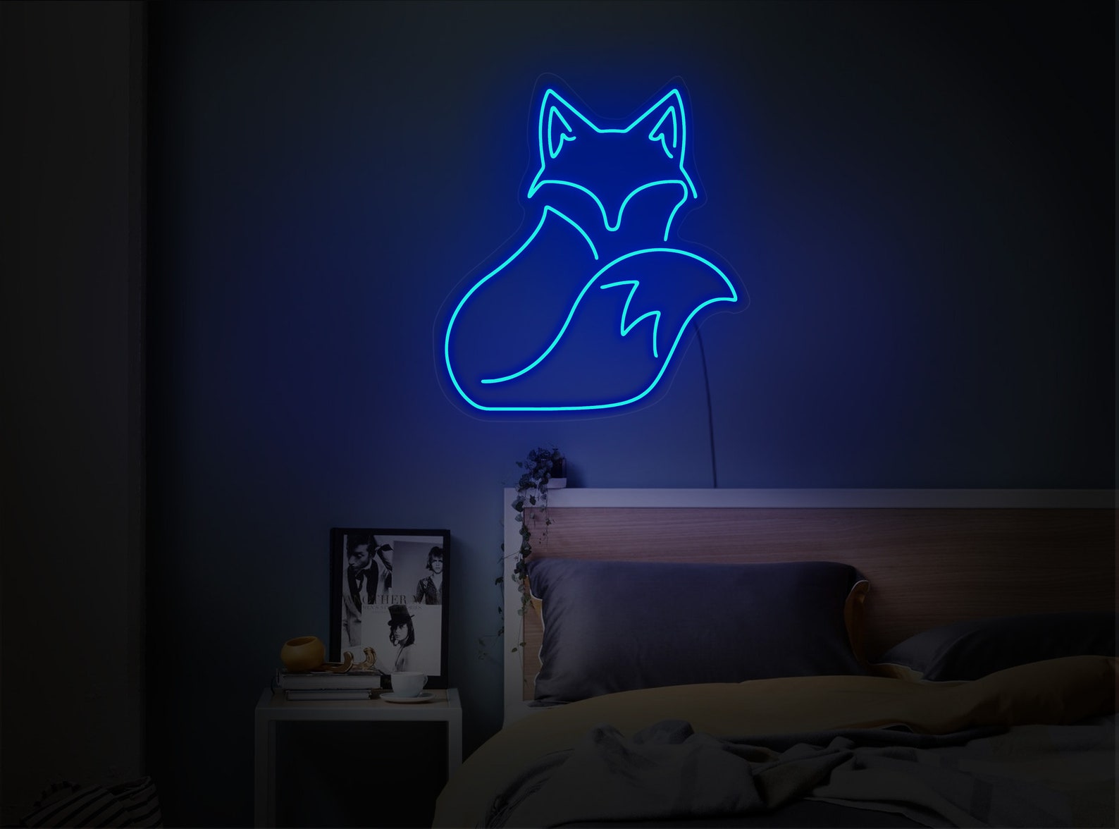 Fox neon signFox led signFox light signFox wall décorFox - Etsy España