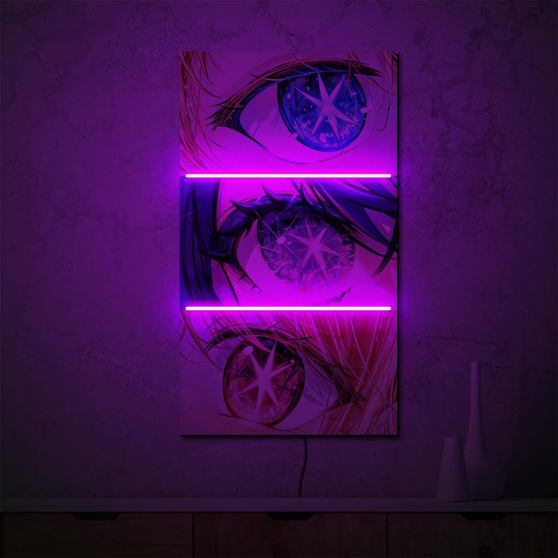 Anime Girl Led Wall Frame - Etsy