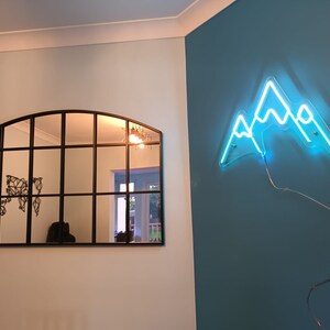 Mountain Neon Sign,mountain Neon Light,mountain Led Sign,mountain Wall ...