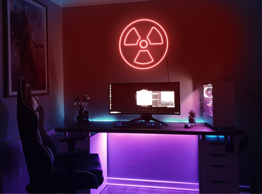 Radioactive Neon Sign,radioactive Led Sign,warning Neon Sign,radiation ...