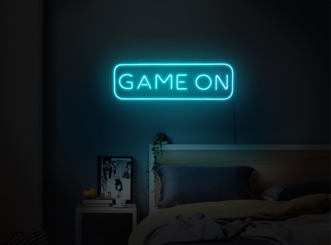 Game on Neon Signgame on Neon Lightgame on Room Decorgame - Etsy
