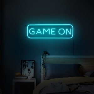 Game on Neon Sign,game on Neon Light,game on Room Decor,game on Led ...