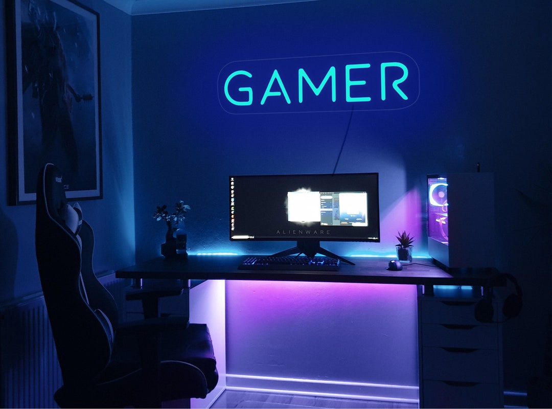 Gamer Neon Sign,gamer Neon Light,gamer Led Sign,gamer Light Sign,game ...