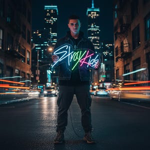 Stray Kids Neon Light Sign, SKZOO Light up Sign, Kpop Merch Neon Sign ...