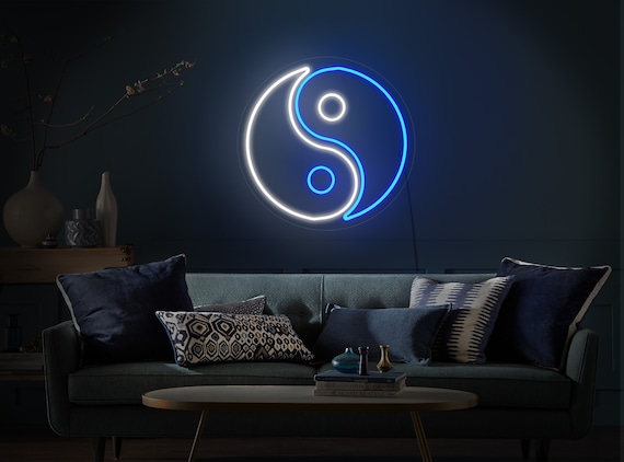 Yin Yang Neon Signyin Yang Led Signyin Yang Light Signyin | Etsy