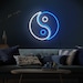 Yin Yang Neon Sign,yin Yang Led Sign,yin Yang Light Sign,yin Yang Wall ...