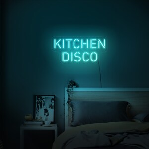 Kitchen disco signKitchen disco neon signKitchen disco led | Etsy