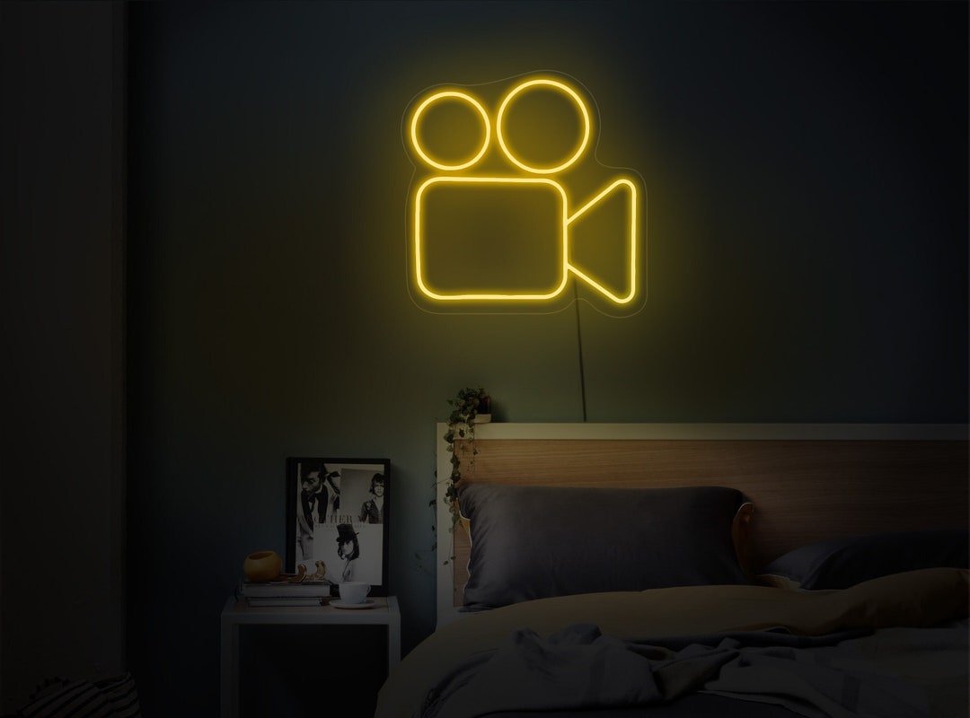 Video Camera Neon Sign, Camera Neon Light, Camera Led Sign, Camera ...