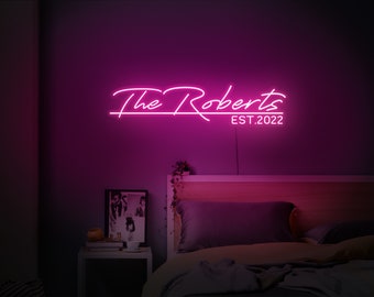 Led Last Name Sign - Etsy