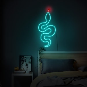 Snake Neon Sign,snake Led Sign,snake Light Sign,snake Wall Art,snake ...