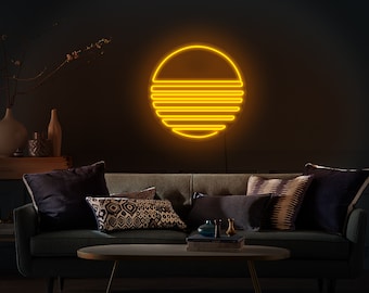 Vaporwave Sun Neon - Etsy