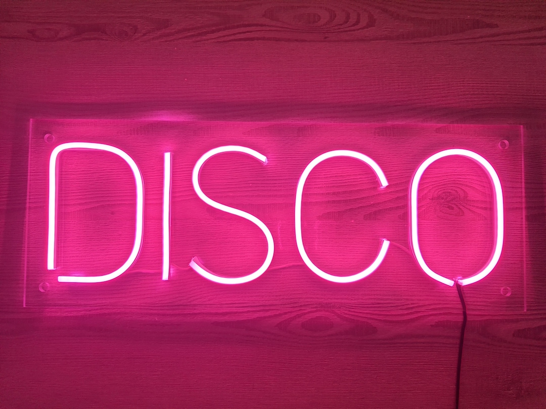 Disco Neon Sign,disco Neon Light,disco Sign,music Neon Sign,neon Sign ...