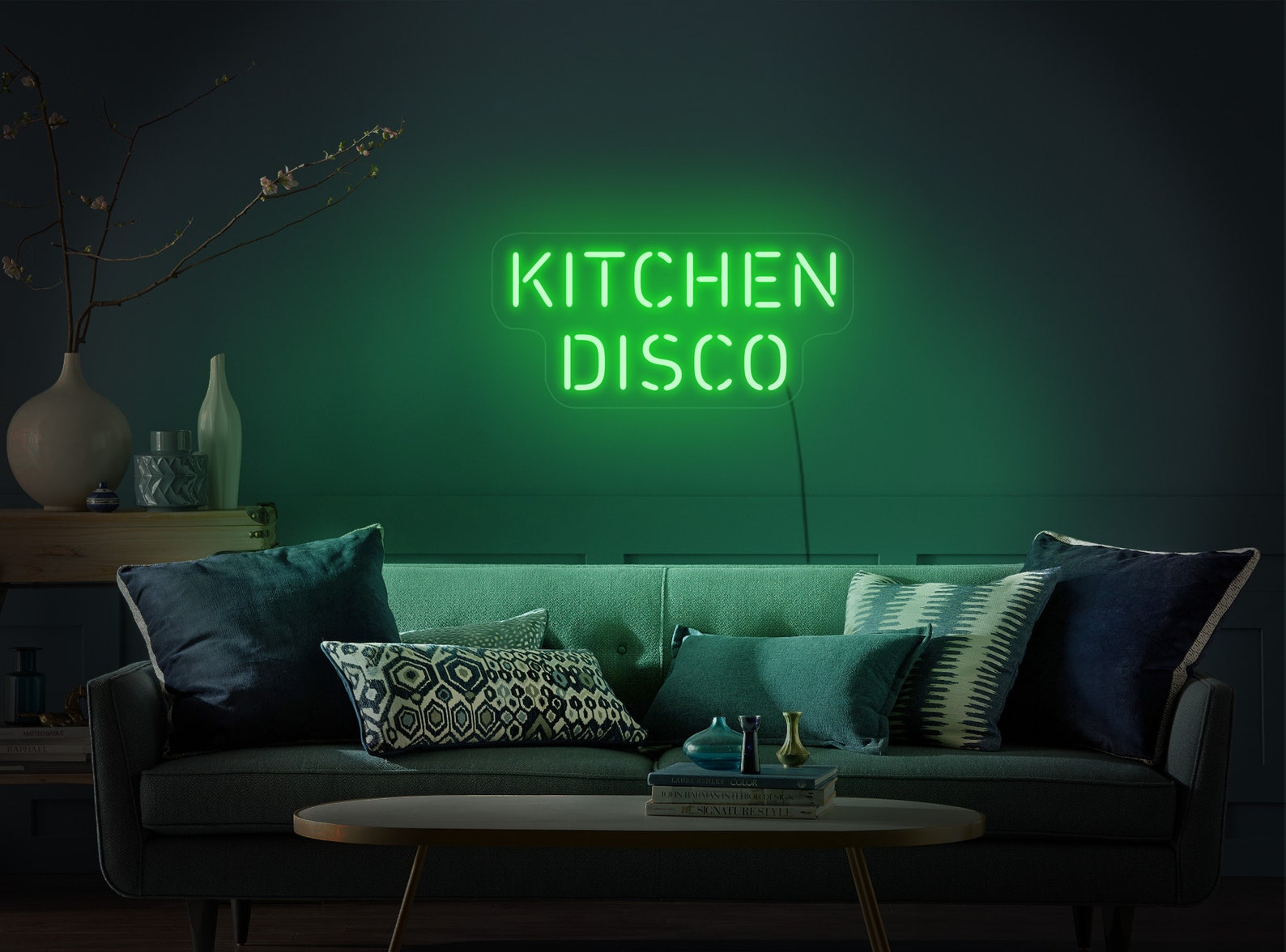 Kitchen Disco Signkitchen Disco Neon Signkitchen Disco Led - Etsy