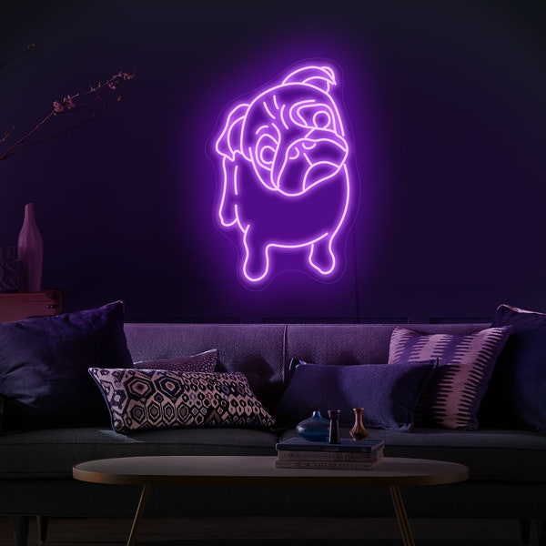 Pug Neon Sign - Etsy