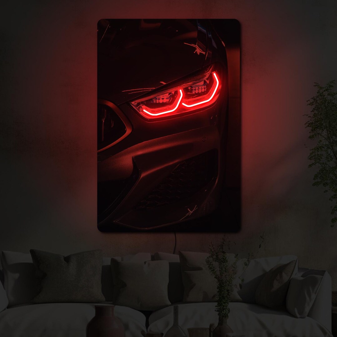 Car Neon Sign, Sport Car Led Sign, Man Cave Neon Sign, Garage Light ...