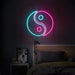 Yin Yang Neon Sign,yin Yang Led Sign,yin Yang Light Sign,yin Yang Wall ...