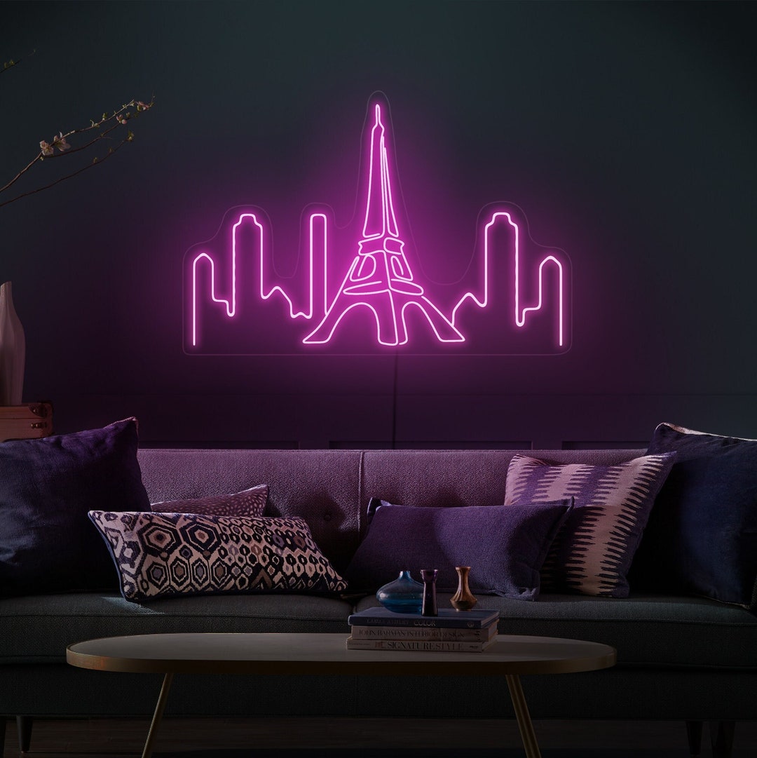 Paris Eiffel Tower Neon Sign, Paris Neon Light Sign, Paris Led Sign ...