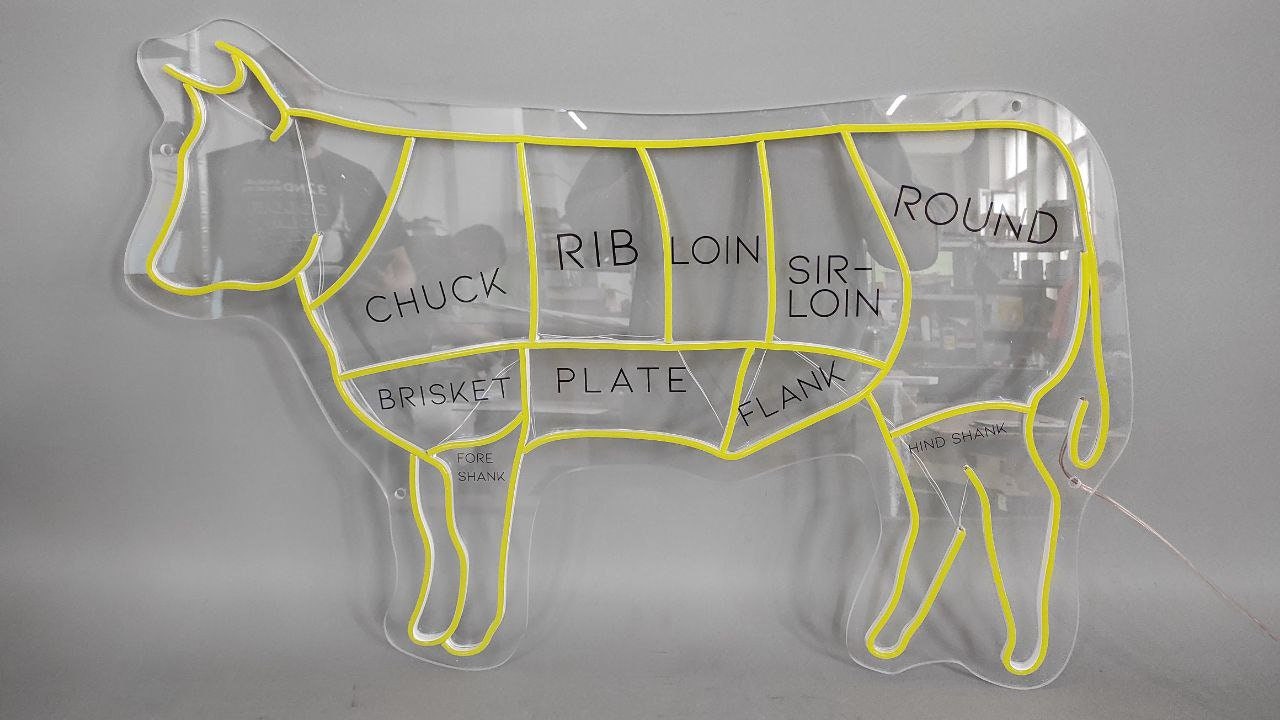 Cow Neon Signcow Led Signcow Light Signcow Wall - Etsy